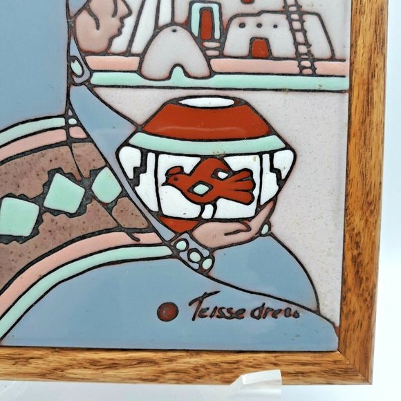 Cleo Teissedre | Art | Cleo Teissedre Handpainted Southwestern Ceramic ...